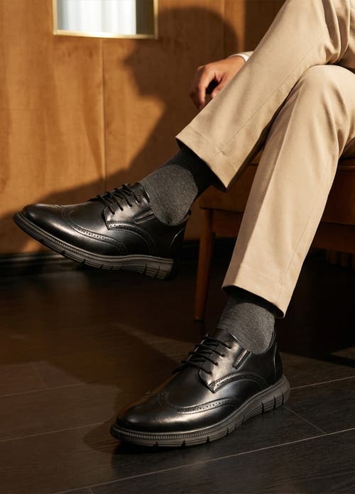 MARC JOSEPH NEW YORK Marc Joseph New York Hill Street Leather Wingtip Oxford with Hands-Free Technology